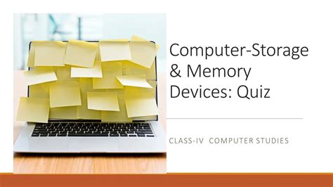Computer Storage And Memory Devices Quiz Class 4icsecomputersquick Revision Youtube