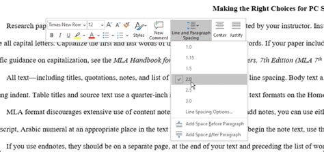 How To Use MLA Format In Microsoft Word
