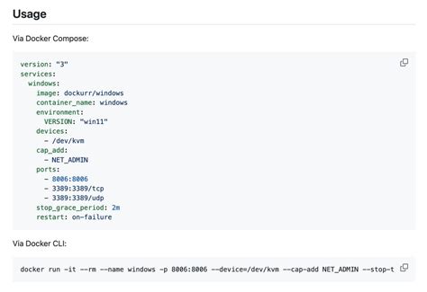 使用 docker 运行 windows 容器