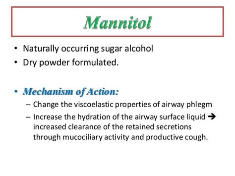 Optimising Inhaled Mannitol For Cystic Fibrosis In An Adult Population