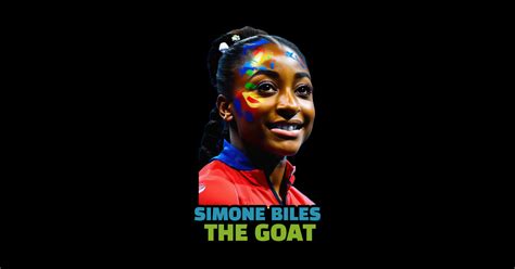 Simone Biles The Goat Simone Biles Sticker TeePublic