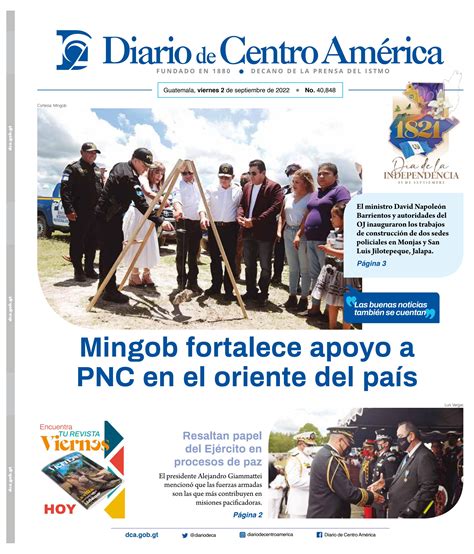 Edición Del Diario De Centro América Del 02 De Septiembre De 2022 By