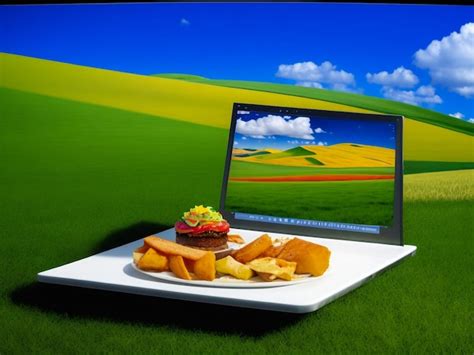 premium ai image windows xp operating system