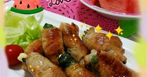 豚肉と大葉のチーズ巻き By Mickey♥ラブ 【クックパッド】 簡単おいしいみんなのレシピが318万品