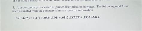 solved question 4 1 how does omitting a relevant variable