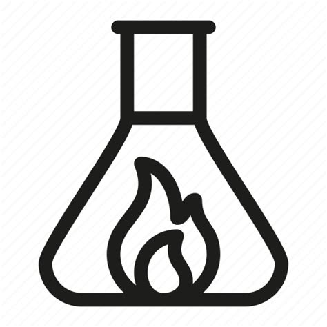 Genetics Genetic Flame Fire Flask Chemistry Chemical Icon
