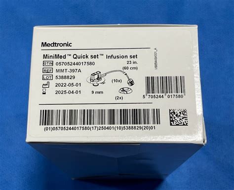 New Medtronic Mmt 397a Minimed Quick Set Infusion Set 9mm X 23in 10bx Disposables General