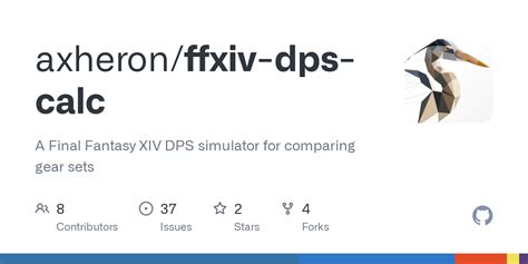 GitHub Axheron Ffxiv Dps Calc A Final Fantasy XIV DPS Simulator For Comparing Gear Sets