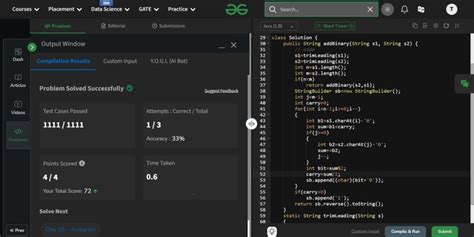 Gfg160 Gfg160 Java Binaryaddition Dsachallenge Problemsolving