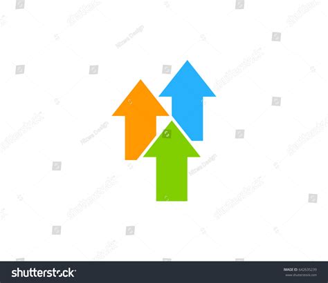 Arrow Stock Market Icon Logo Design Stock Vector Royalty Free Shutterstock