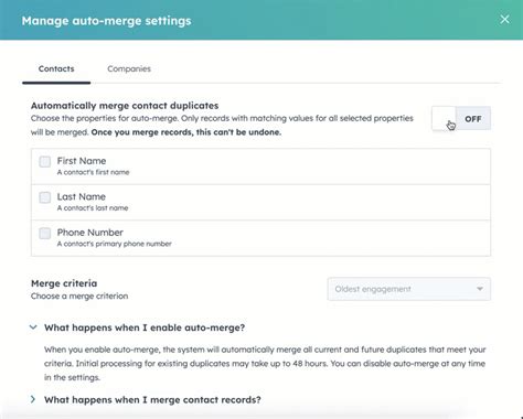 Automatically Merge Duplicate Contacts And Companies