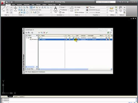 Creating Layers In Autocad Youtube