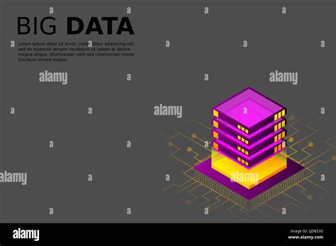 Concept Of Big Data Processing Energy Station Of Future Server Room