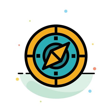 Navigation Navigator Compass Location Abstract Flat Color Icon Template