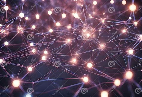 Neural Network 3d Illustration Big Data And Cyber Security Many