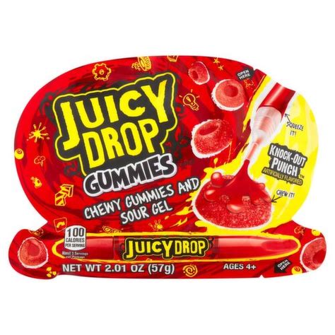 Juicy Drop Chewy Gummies And Sour Gel Candy Ages 4 201 Oz Shoprite