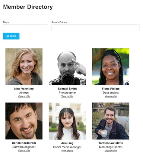 build a multi column member directory using gravityview gravitykit