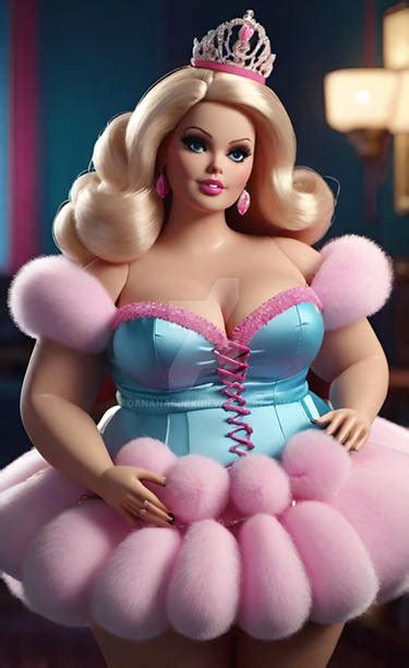 Fat Barbie In Puffy Lingerie Fluffy By Dananabuck On Deviantart