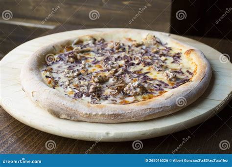 Tuna Pizza Neapolitan Pizza With Mozzarella Cheese Tuna Onion And Olives Authentic Italian