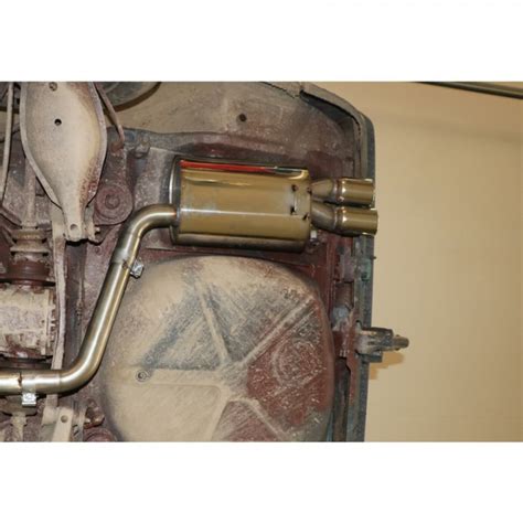 Silencieux Arrière Inox 2x76mm Type 16 Pour Mercedes 190 Type W201