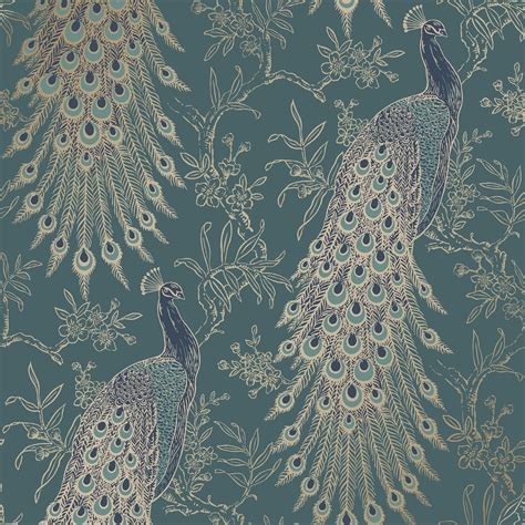Indian Peacock Design Wallpaper