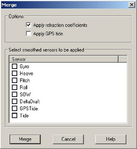 Figure A Merge Dialog Box Download Scientific Diagram