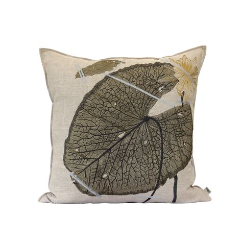 Evolution Product Nymphaea Mopipi Embroidered Cushion