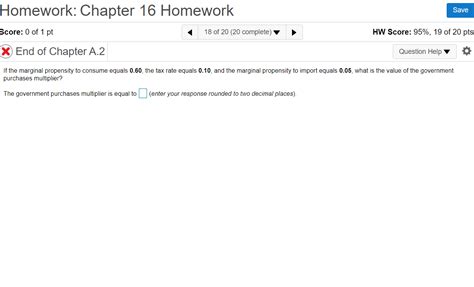Solved Homework Chapter 16 Homework Save Score 0 Of 1 Pt