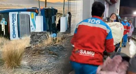 Accidente En Arequipa Deja 31 Heridos Tras Despiste Y Volcadura De