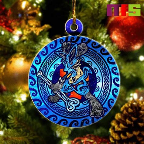 3d Hologram Lucario Pokemon Christmas Tree Decorations 2023 Unique Xmas