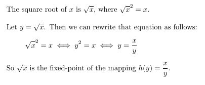 The Java Mathematician Finding Fixed Points Of Functions