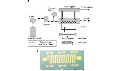 A Schematic Of The Experimental Set Up And B Image Of The Download Scientific Diagram