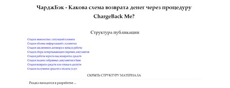 Сервис ЧарджБэк Chargeback Me отзывы анализ развод или нет