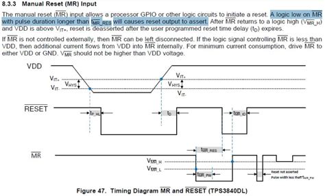 Tps3840 Reset Output By Mr Is Not Working Properly Power Management