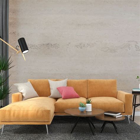 Travertino Large Grain Lime Based Venetian Plaster 1kg Light Colour Stone Cladding Living