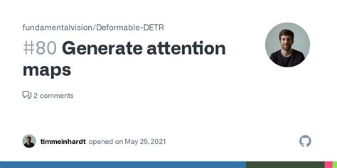 Generate Attention Maps Issue Fundamentalvision Deformable DETR GitHub