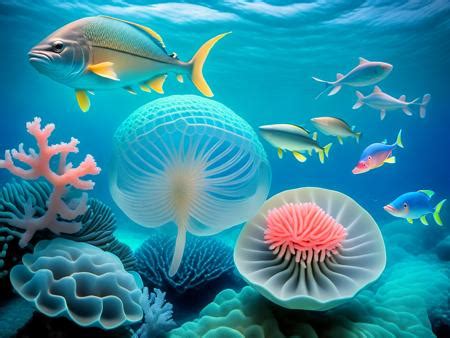 Underwater Powerpoint Backgrounds Deep Waters Presentation Template