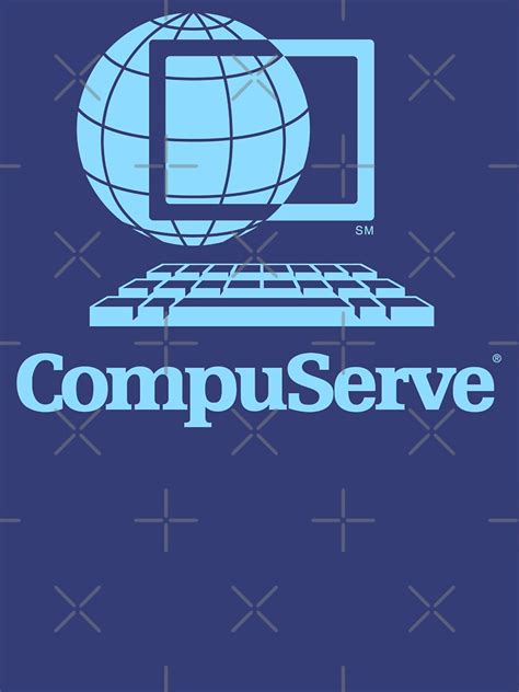 Compuserve Logo Lt Blue T Shirt By Philarego Redbubble