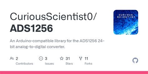 Github Curiousscientist0ads1256 An Arduino Compatible Library For The Ads1256 24 Bit Analog Github Curiousscientist0ads1256 An Arduino Compatible Library For The Ads1256 24 Bit Analog