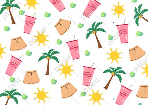 Summer Coconut Tree Cute Background Psd Backgrounds Free Download