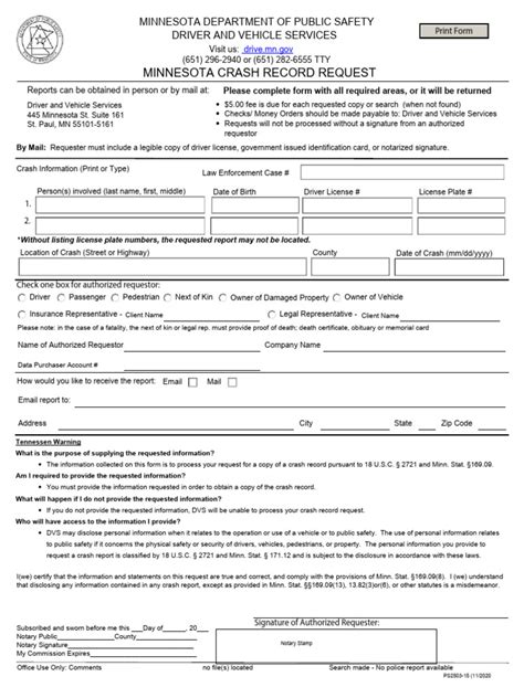 Crash Record Request Form Pdf Title 18 Of The United States Code