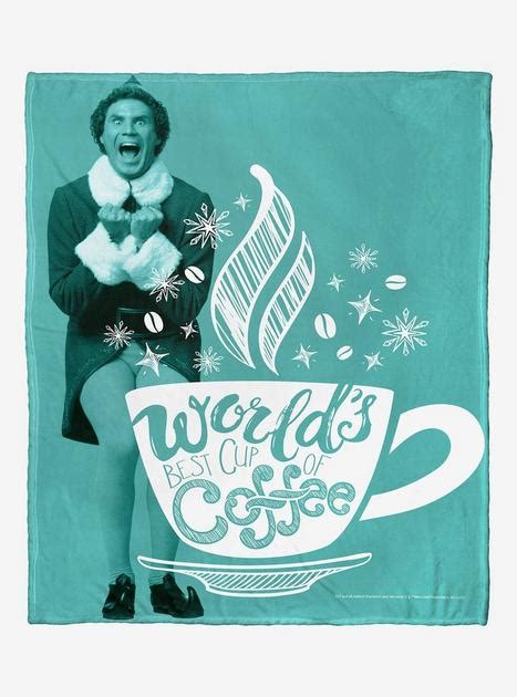 Elf Best Coffee Silk Touch Throw Blanket Hot Topic