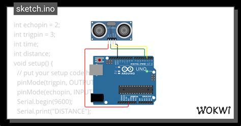 Sonar Wokwi Esp32 Stm32 Arduino Simulator