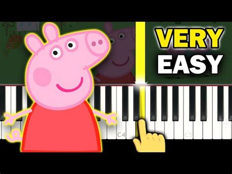 Peppa Pig Theme Song VERY EASY Piano Tutorial