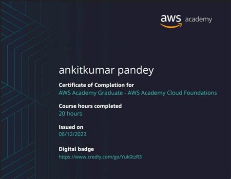 ankit kumar pandey on linkedin happy to share that i completed my aws