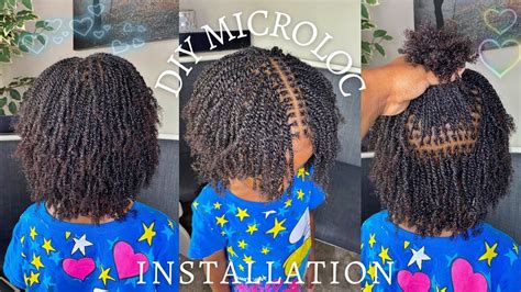 How To Diy Microlocs Installation Part 2 🌱 Braided Root And Two