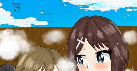 艦これ 摩耶と朧の温泉 ホーサのマンガ ワンドロ 艦これ版深夜の真剣お絵描き60分一本勝負 摩耶 Pixiv
