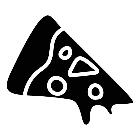 Slice Vector Solid Icon Design Illustration Party And Celebrate Symbol