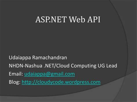 web api ppt