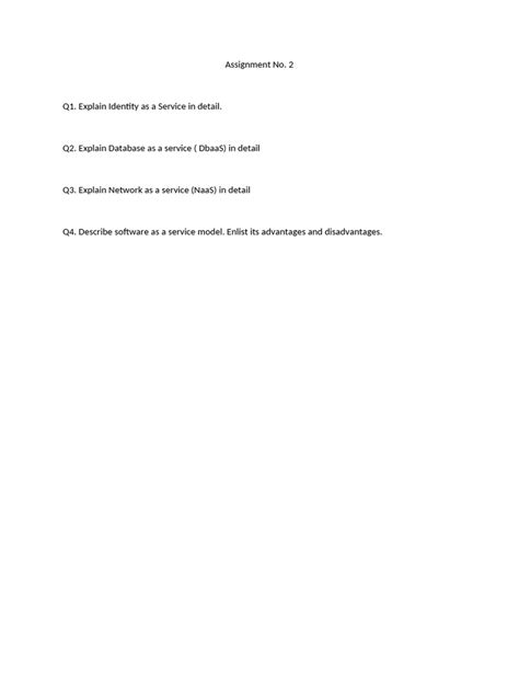 Assignment No 2 Pdf